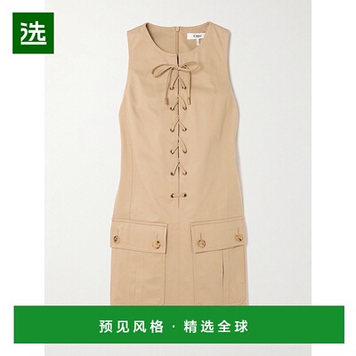1h可退 Chloe 蔻依 女士 Pinafore 繫帶迷你連身裙 CH25S连衣裙