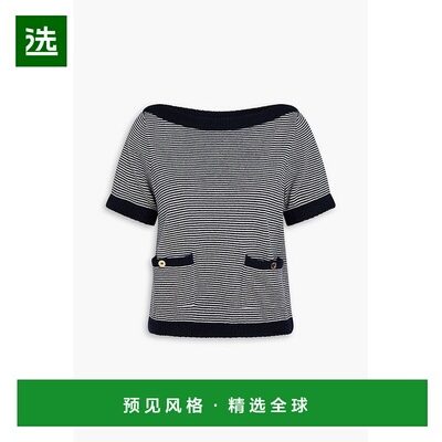 1h可退 香港直邮Frame Denim 女士 条纹羊绒上衣 WS25KSW009NAMU