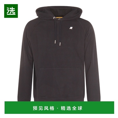 1h可退 香港直邮k way 男士 ALBAN HEAVY 深蓝棉质抓绒卫衣 K8133