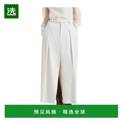 香港直邮Brunello Cucinelli 腰带环半身裙 MG513G3841a字裙