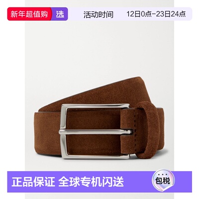 1h可退 香港直邮andersons 男士 3.5cm 绒面革皮带 A1404PL11REPL