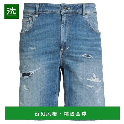 1h可退 香港直邮Dondup 男士 牛仔短裤 blue蓝色 舒适时尚