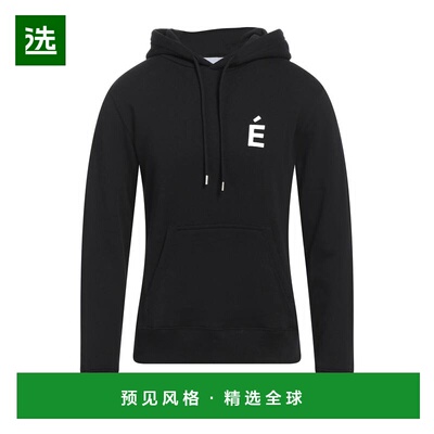 1h可退 香港直邮Études 男士 连帽运动衫 black黑色 舒适时尚