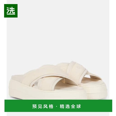 1h可退 香港直邮Hogan 女士 Skyscraper 皮革边防水台凉鞋