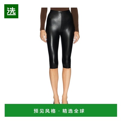 1h可退 香港直邮COMMANDO 女士 Capri 仿皮打底裤 SLG113