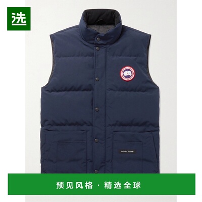 香港直邮Canada Goose 加拿大鹅 男士 Freestyle 修身水手领绗缝