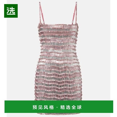 1h可退 香港直邮Rachel Gilbert 女士 Zeph 精饰迷你连衣裙