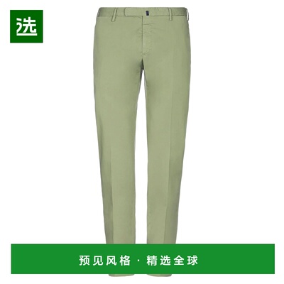 1h可退 香港直邮Incotex 男士 斜纹棉布裤 green绿色 舒适时尚