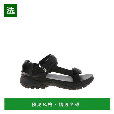 香港直邮KARL LAGERFELD 男士凉鞋 KL70405400 SS2021 黑色