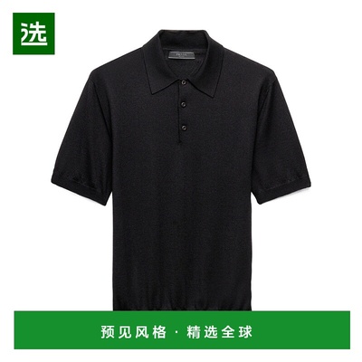 香港直邮Prada 羊绒和真丝 Polo 衫 UMF0270B8SOOO