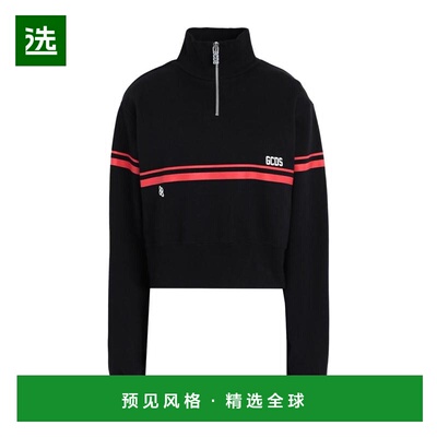 1h可退 【美国直邮】GCDS 女士运动衫 高领毛衣 纯棉长袖 透气保
