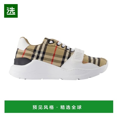 香港直邮BURBERRY 男士运动鞋 8048577 SS2026 浅棕色 New Regis