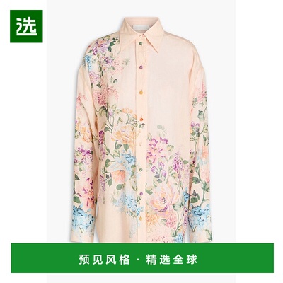 1h可退 香港直邮ZIMMERMANN 女士 ramie-gauze 印花衬衫 9862TSS2