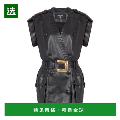 香港直邮Balmain V领连衣裙 FF1R7400LD11