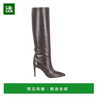 香港直邮PARIS TEXAS 女士靴子 PX757EBANO AW2025 棕色 尖头细跟