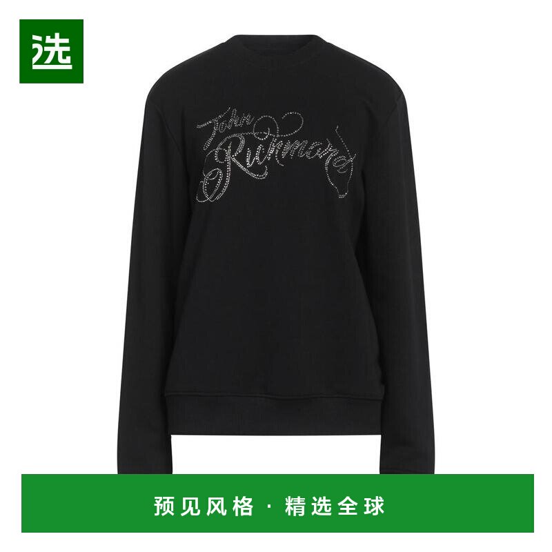 JOHN RICHMOND 女士卫衣 10560261SX 纯色圆领长袖绒衫 舒适透气