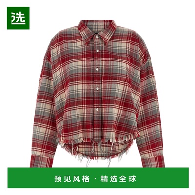 1h可退 香港直邮R13 女士衬衫 R13WR150R683BREDGREYPLAID SS2026