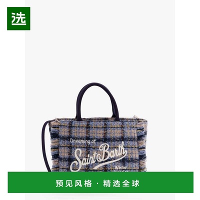 1h可退 香港直邮Mc2 Saint Barth 女士 Colette 粗花呢羊毛斜挎包