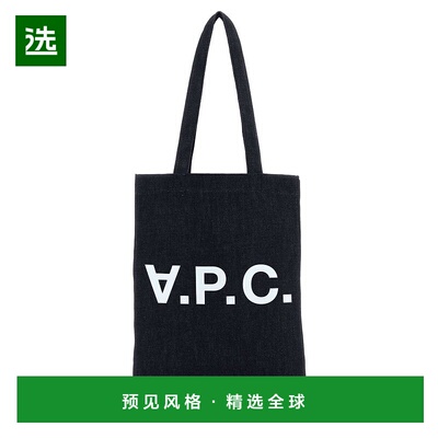1h可退 香港直邮A.P.C. 男士 Laure 標誌印花牛仔購物袋 COHIZM61