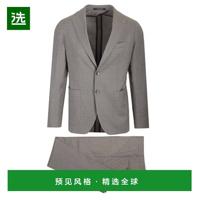 香港直邮TAGLIATORE 男士西服 2SMC22K01G5089 SS2025 灰色