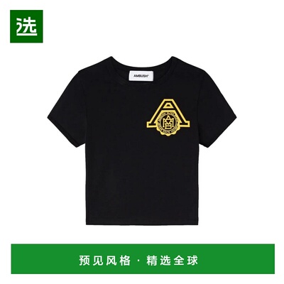 香港直邮AMBUSH 女士衬衫 BWAA049S24JER0011018 AW2024 黑色