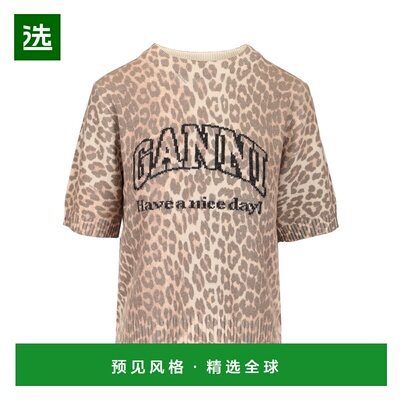 1h可退 香港直邮GANNI 女士T恤 K2500943 AW2025 棕色新款