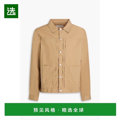 1h可退 香港直邮officine generale 男士 细褶棉质夹克 S24MOTW60