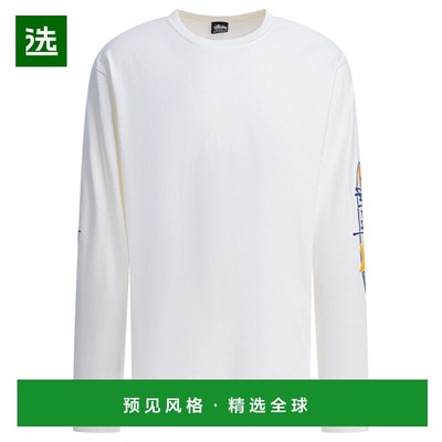 香港直邮STUSSY 男士T恤 19951281002NATURAL AW2025 白色