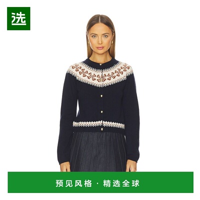 1h可退 香港直邮Frame Denim 女士 Fairisle 羊绒开襟开衫 WF25KS