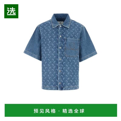 香港直邮MARINE SERRE 男士衬衫 MSI017BCDEN0002BL05 AW2025