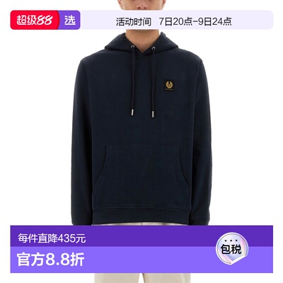 1h可退 香港直邮Belstaff 贝达弗 男士 FELPA CON CAPPUCCIO 卫衣