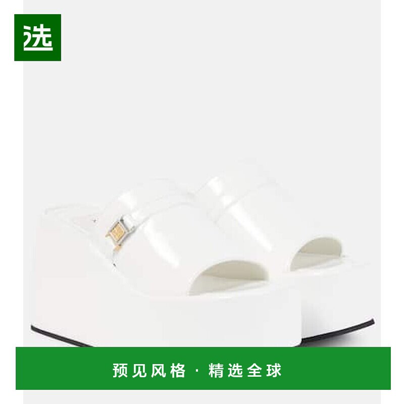 1h可退 香港直邮Nodaleto 女士 Bulla Yelena 皮质防水台凉拖拖鞋