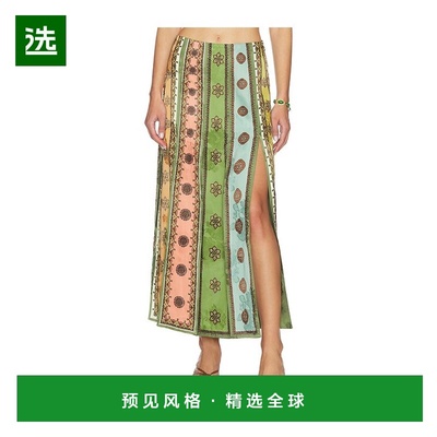 1h可退 香港直邮ALEMAIS 女士 Contina 半身裙 6421S colorful花