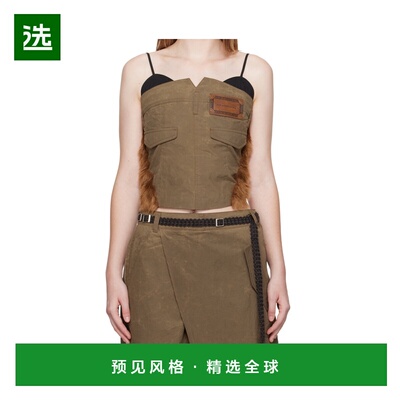 香港直邮ANDERSSON BELL 女士背心吊带 ATB1354WBRWTAUPE AW2025