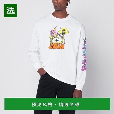 1h可退 香港直邮Brain Dead 男士 Packing Up 白色棉质衬衫 BDP25