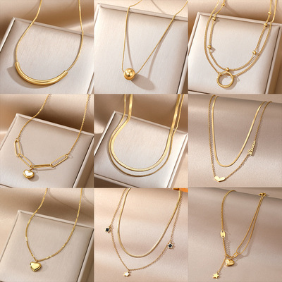 Non fading temperament, light luxury, gold-plated exquisite