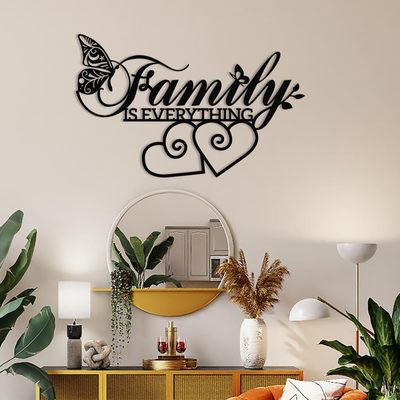 Family Logo Metal Wall Decoration Metal Family Wall Art Fam