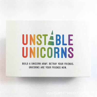 Unstable Unicorns Angry Unicorn Board Game Card Gathering B