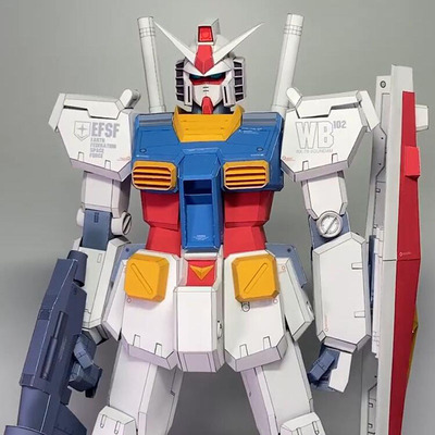 RX-78-2 Gundam paper model 3D stereoscopic handmade DIY req
