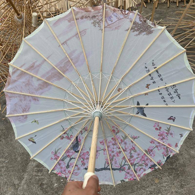 古油纸0562厂伞复古印花风伞色汉服古装拍照摄影工艺素油纸伞家