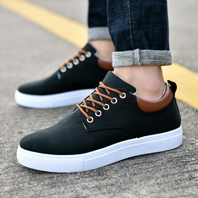 极速Plus Size 45 46 47 Mens CasualF Canvas Shoes Boy Comfor