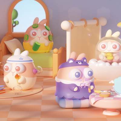 正版保卫萝卜4盲盒呆呆兔居家