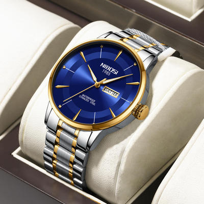 NIBOSI新款男士手表防水夜光日历韩版石英腕表抖音速卖通时尚潮流