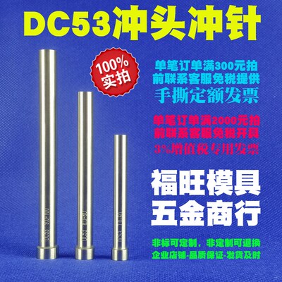 9.0-9.4 DC53冷冲模具用冲针冲头T冲不锈钢9.1 9.2 9.3*60 80 100