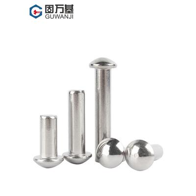 304不锈钢半圆头实心铆钉GB867手打敲击式圆帽柳钉M2.5M3M4M5M6M8