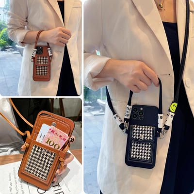 女款全包硅胶软壳时尚斜挎防摔