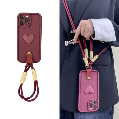 新款斜挎时尚小香风防摔手机壳