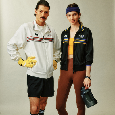 UMAMIISM有茂密声 复古美式条纹防晒撞色拉链休闲运动夹克外套