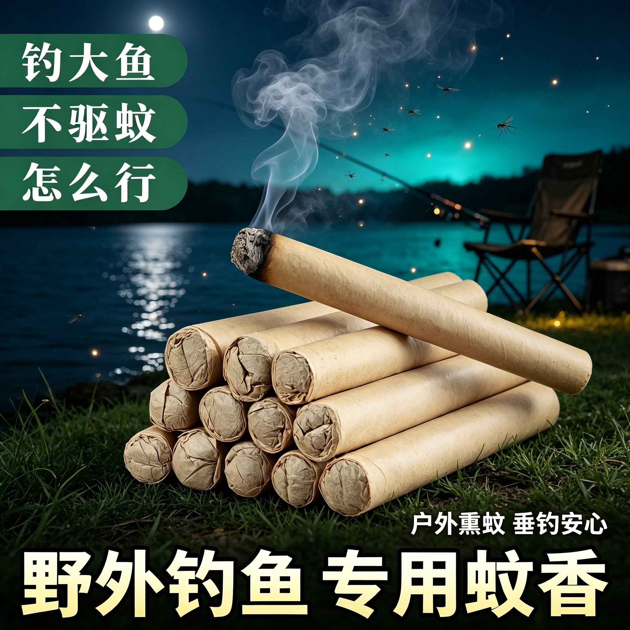 德国蚊香棒驱蚊神器室内防蚊虫驱除器野外专用庭院花园钓鱼艾条棒