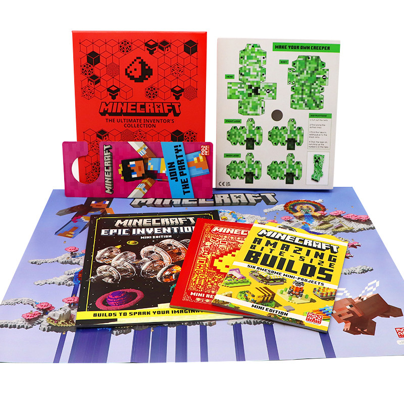 Minecraft我的世界终极发明家收藏礼盒英文原版 The Ultimate Inventor’S Collection Gift Box ...